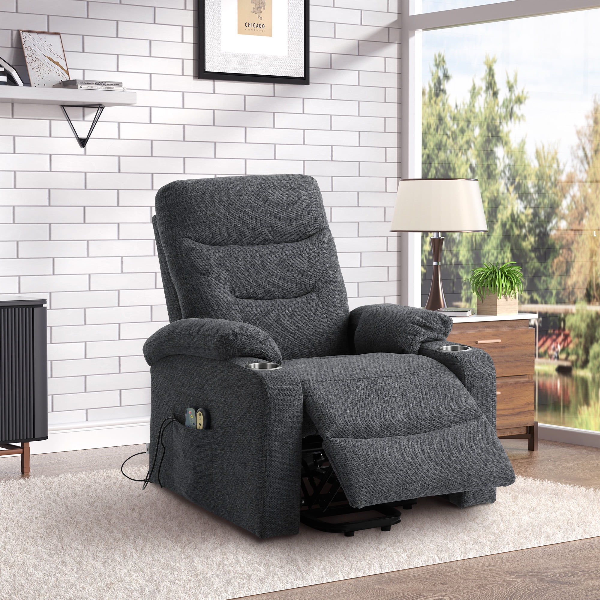 Boyel Living Power Lift Recliner Chair for Elderly with Massage ...