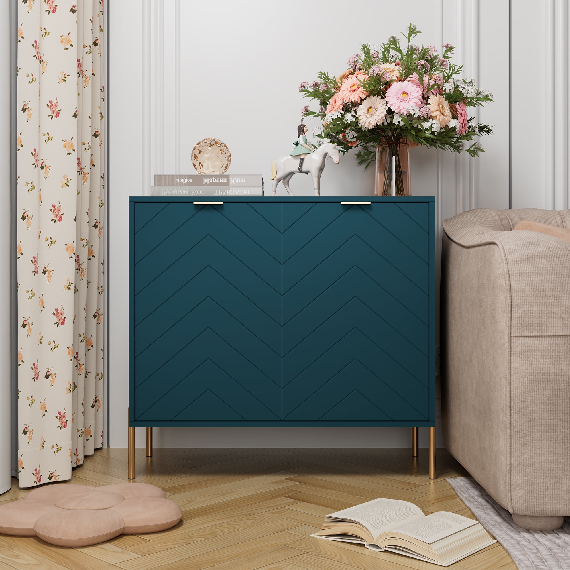 Boyel Living Sideboard Buffet Cabinets, 2-Door Cabinet Storage Media ...