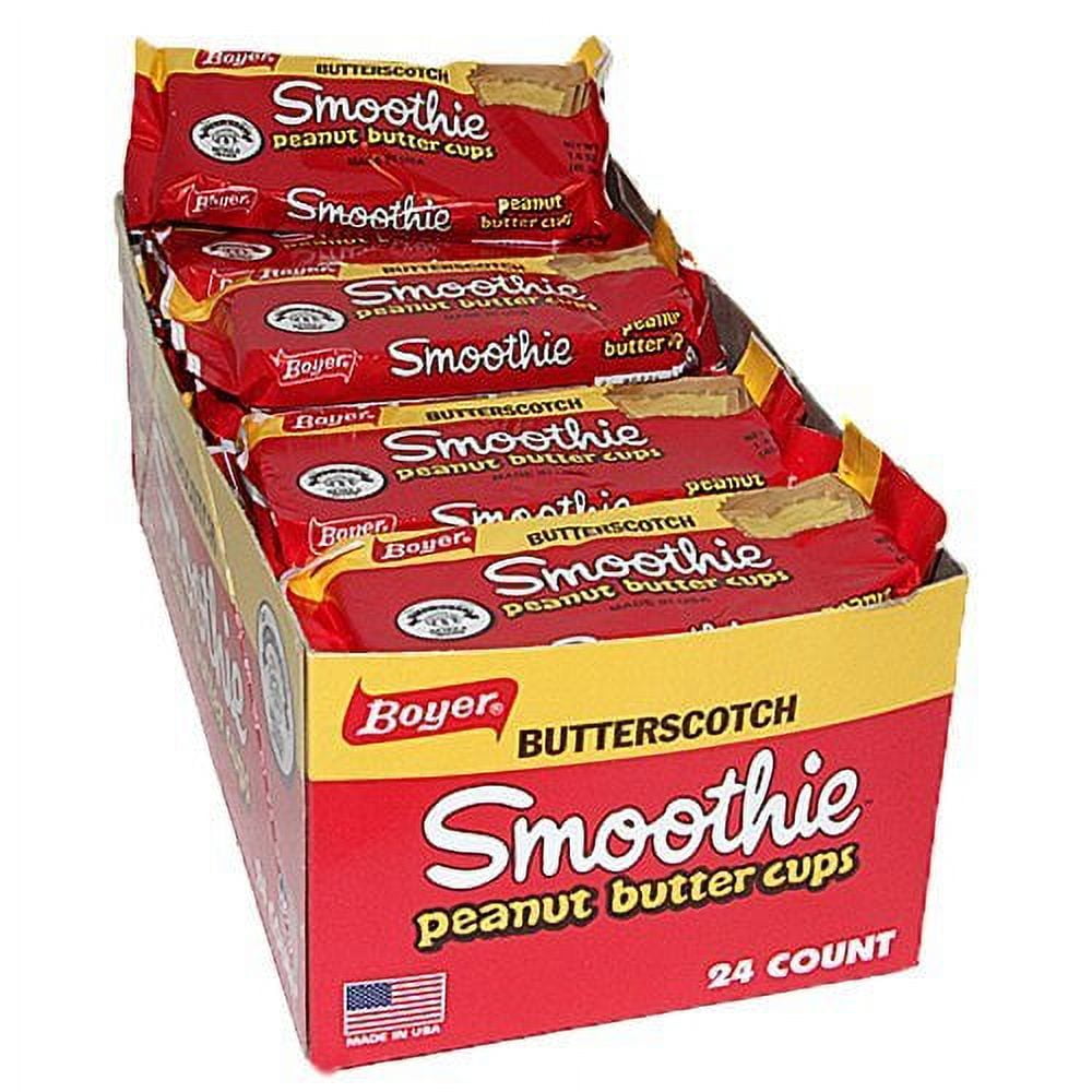 Boyer Butterscotch Peanut Butter Smoothie Cup Candy, Nut Filled, 24ct 1 ...
