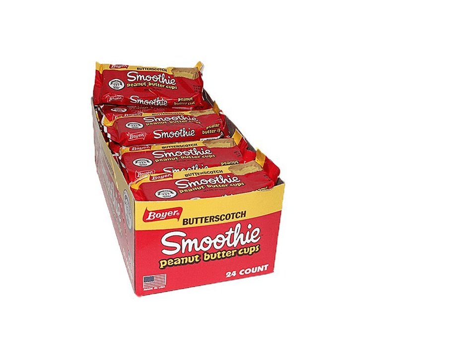 Boyer Butterscotch Peanut Butter Smoothie Cup Candy 24ct 1.6oz ...