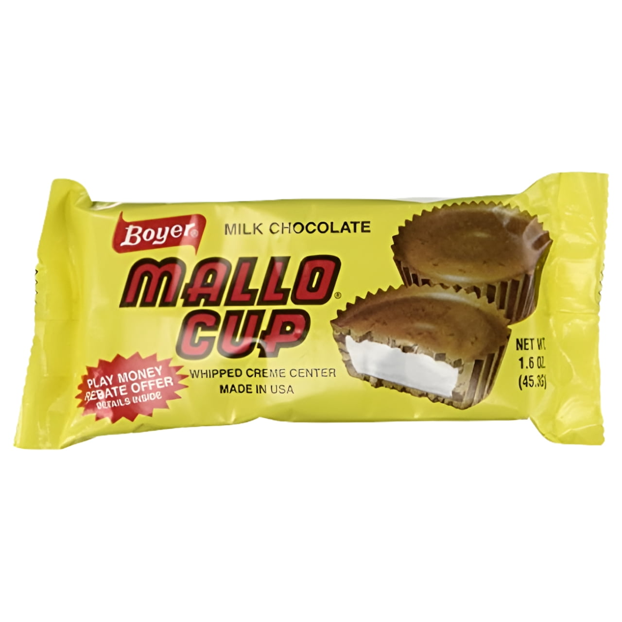 Boyer Mallo Cups, Milk Chocolate, Whipped Creme Center, 24 Packs, Total ...