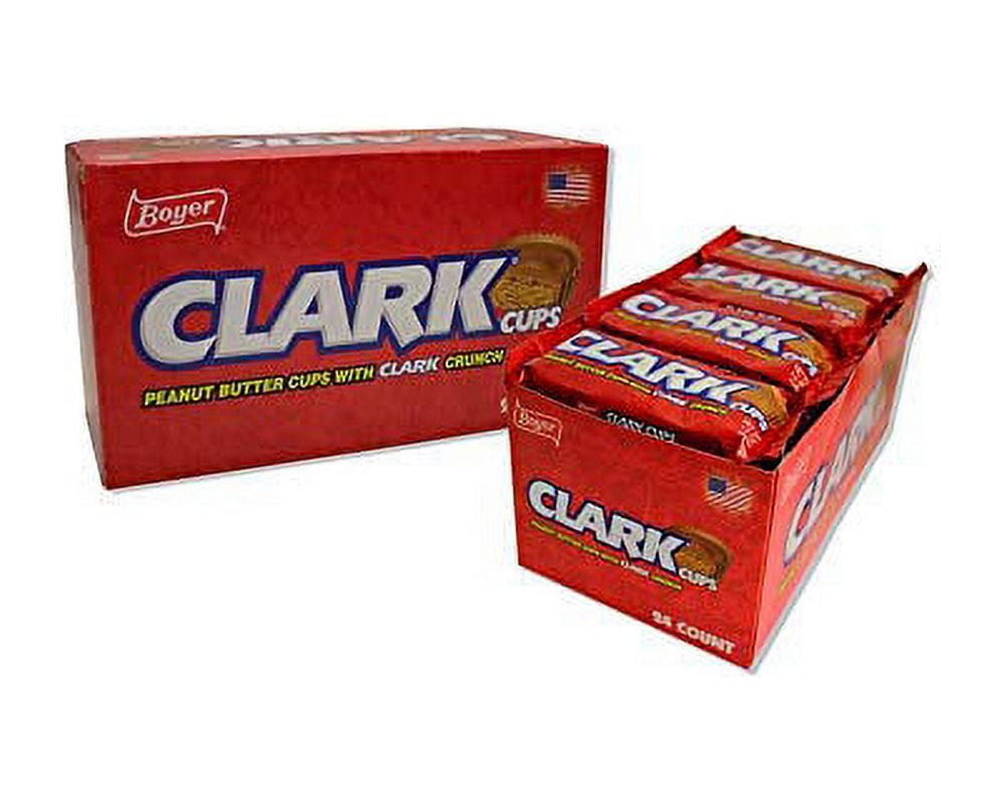 Clark Cups Peanut Butter Candy, Crunchy Chocolate, 1.5 Oz, Box of 24 Packs - Walmart.com