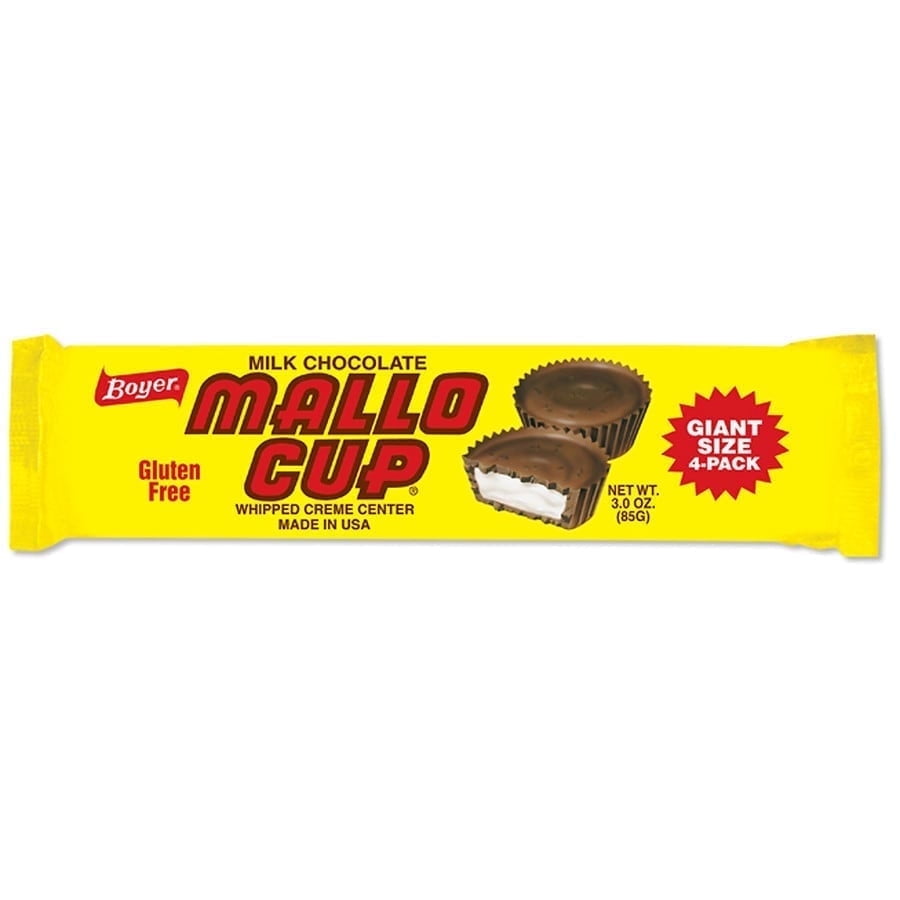 Boyer Mallo Cup Milk Chocolate, Gluten Free, Whipped Creme Center, 3.0 ...