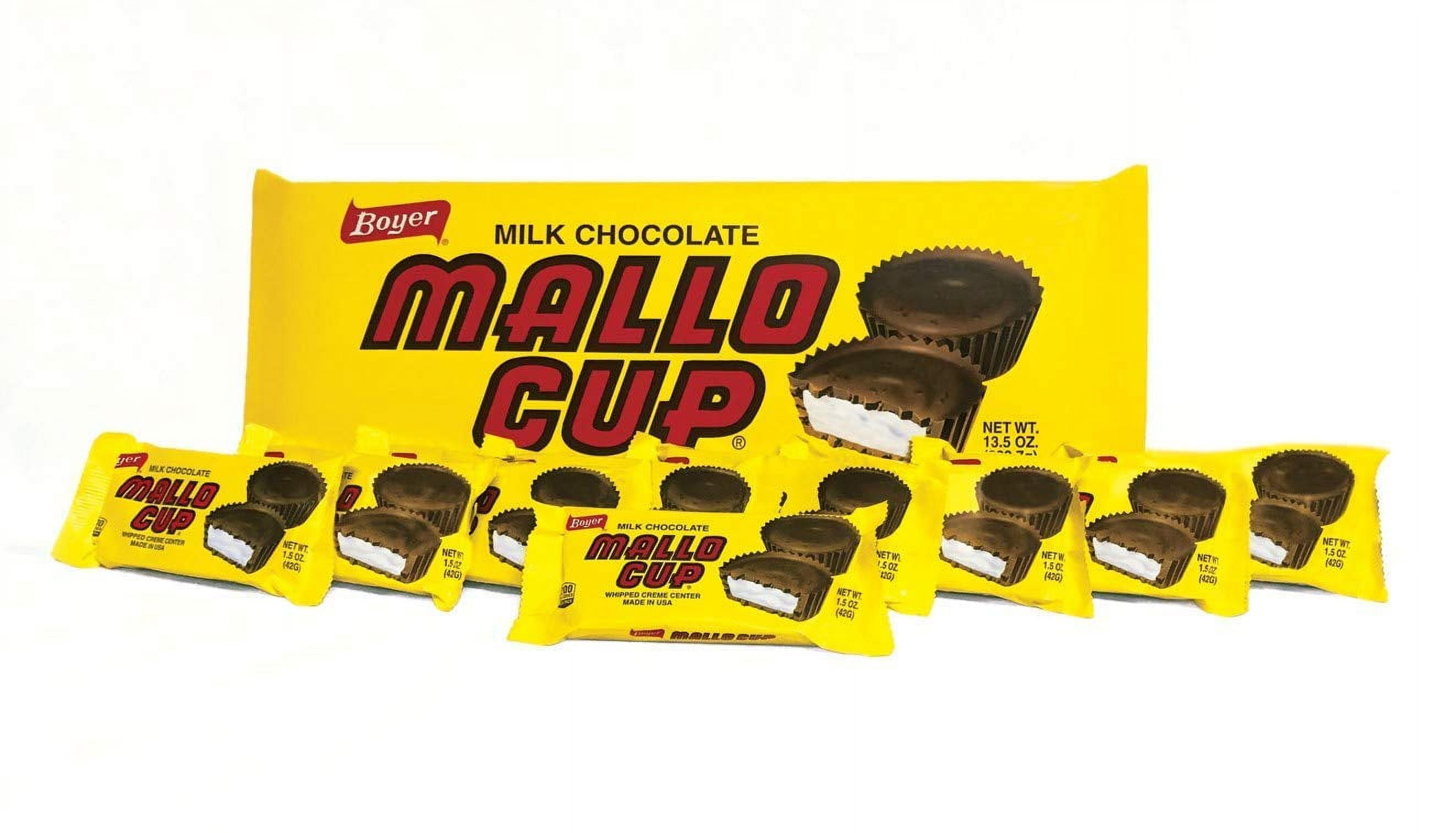 Boyer Milk Chocolate Mallo Cup - Whipped Creme Center- 18 Cups - 13.5 ...