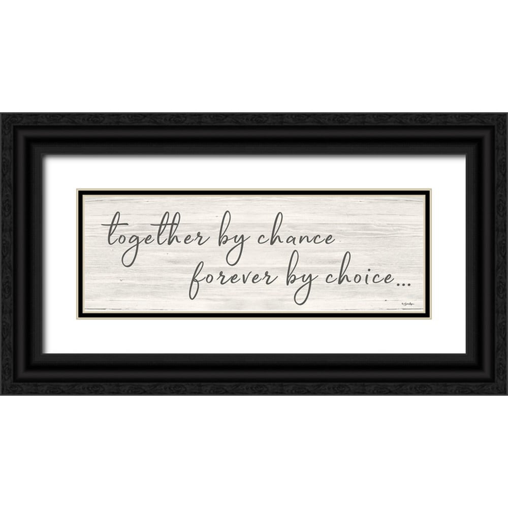 Boyer, Susie 14x7 Black Ornate Wood Framed with Double Matting Museum ...