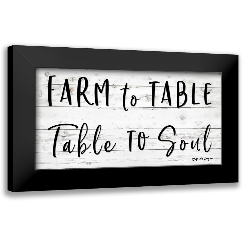 Boyer, Susie 24x14 Black Modern Framed Museum Art Print Titled - Farm ...