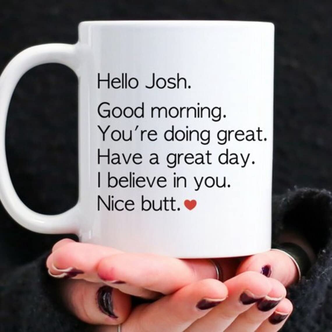 Boyfriend Good Morning Mugs Anniversary Romantic Gifts Funny Quote Mug ...