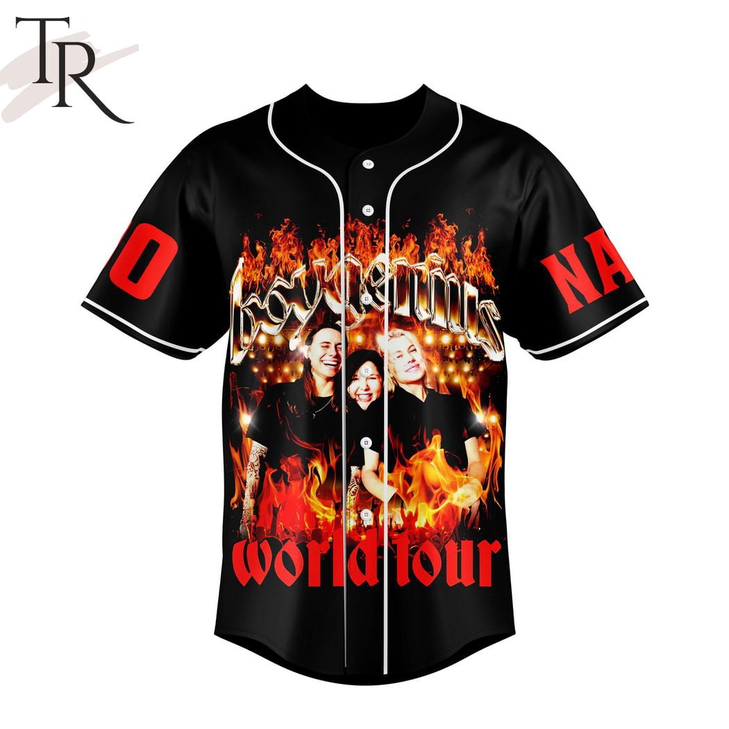 Boygenius World Tour Custom Baseball Jersey - Walmart.com