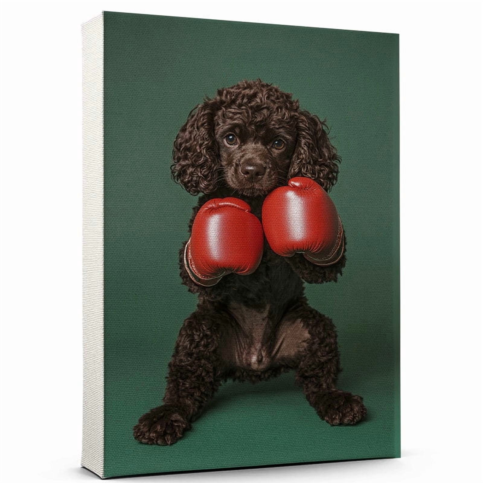 Boykin Spaniel Cute Dog Boxing Stretched Canvas Size 8x12 – Retro ...