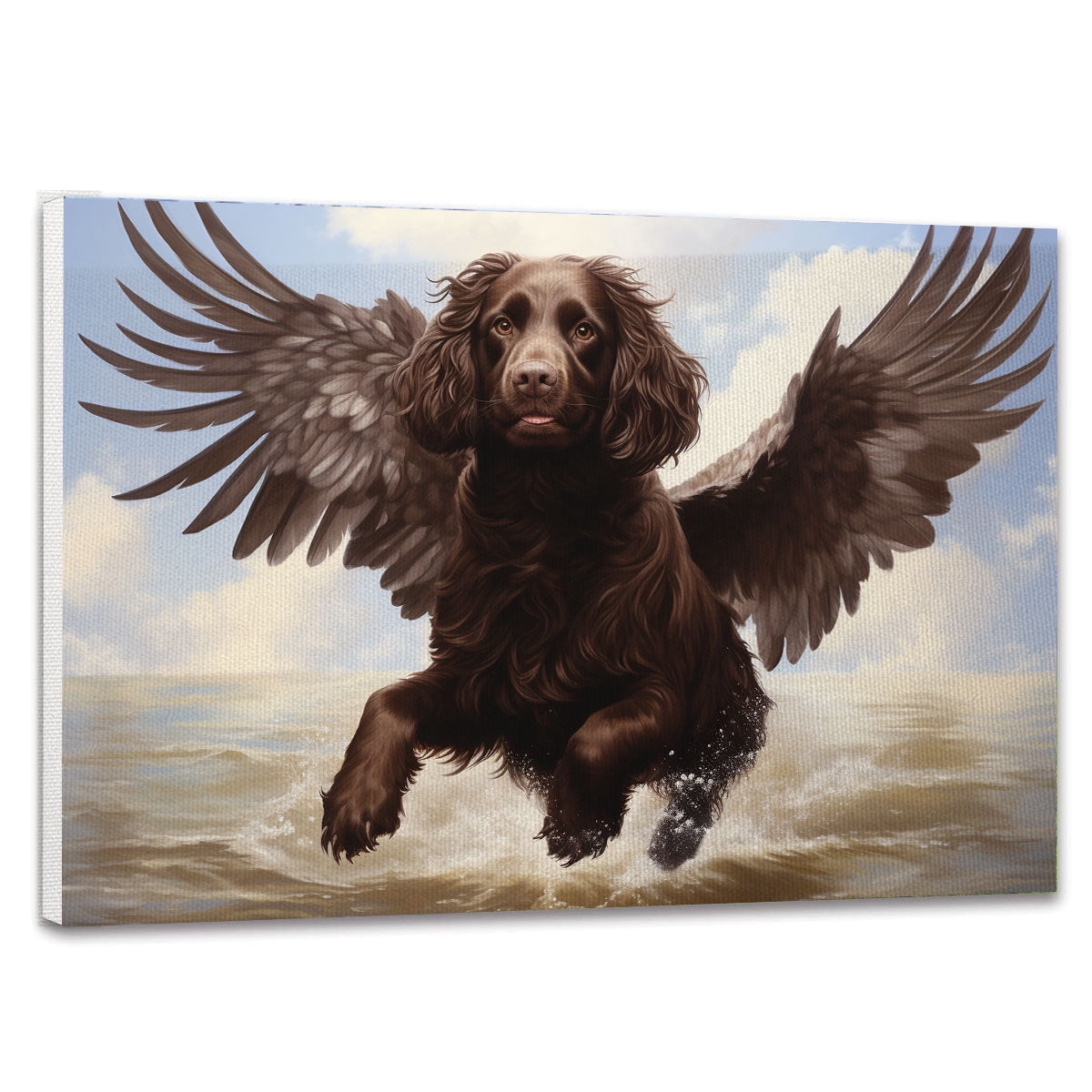 Boykin Spaniel Dog Memorial Gifts - Waiting At The Door Canvas - Dog ...
