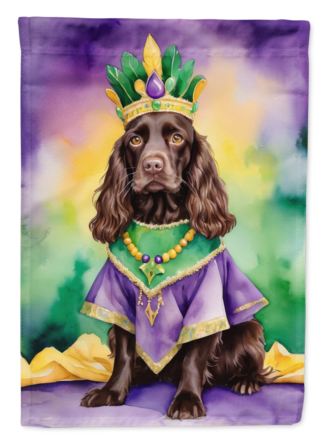 Boykin Spaniel King of Mardi Gras House Flag 28 in x 40 in - Walmart.com