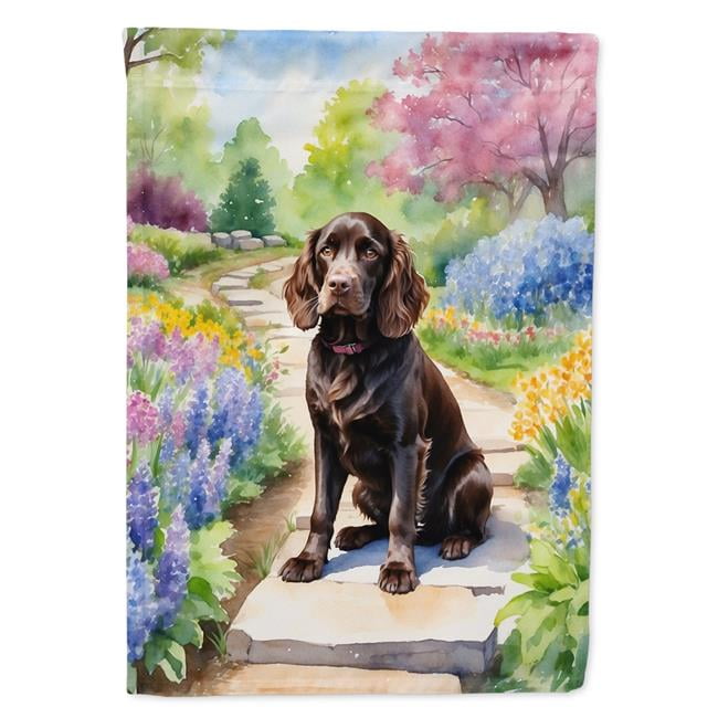 Boykin Spaniel Spring Path House Flag 28 in x 40 in - Walmart.com
