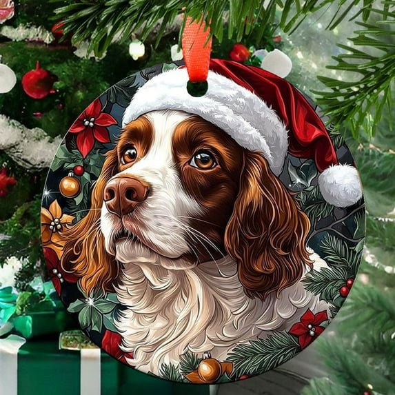 Boykin Spaniels Dog 21 Ceramic/Acrylic Christmas Ornament, Warm Fall ...