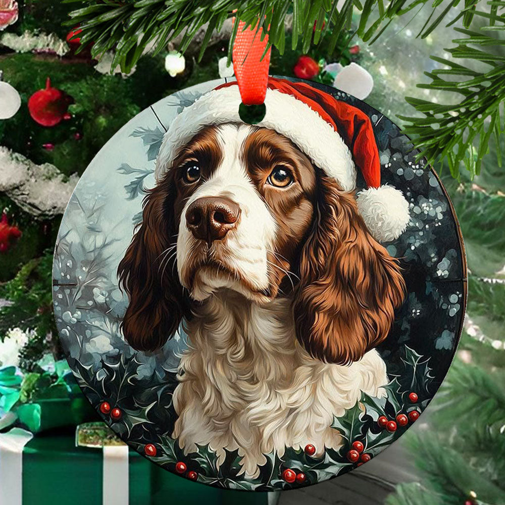 Boykin Spaniels Dog 5 Ceramic/Acrylic Ornament for Christmas Tree ...