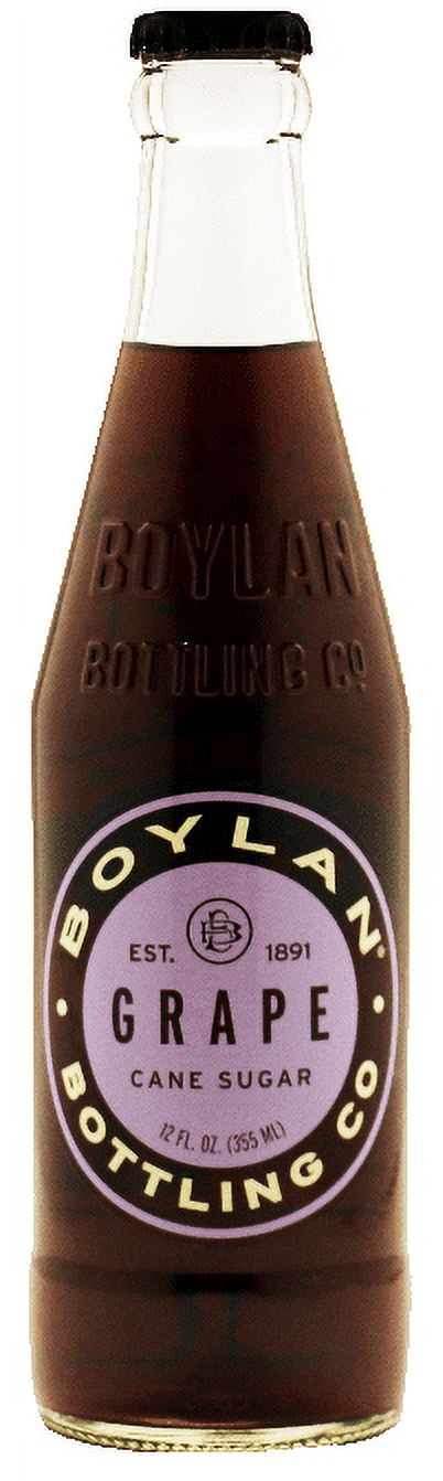 Boylan Bottleworks Brand Grape Soda, 12 Oz - Pack of 12 Glass Bottles ...