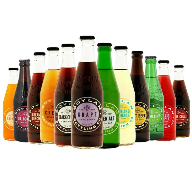 Boylan Bottling Co. Cane Sugar Soda, Glass Bottle 12 Fl Oz, Boylan Soda ...