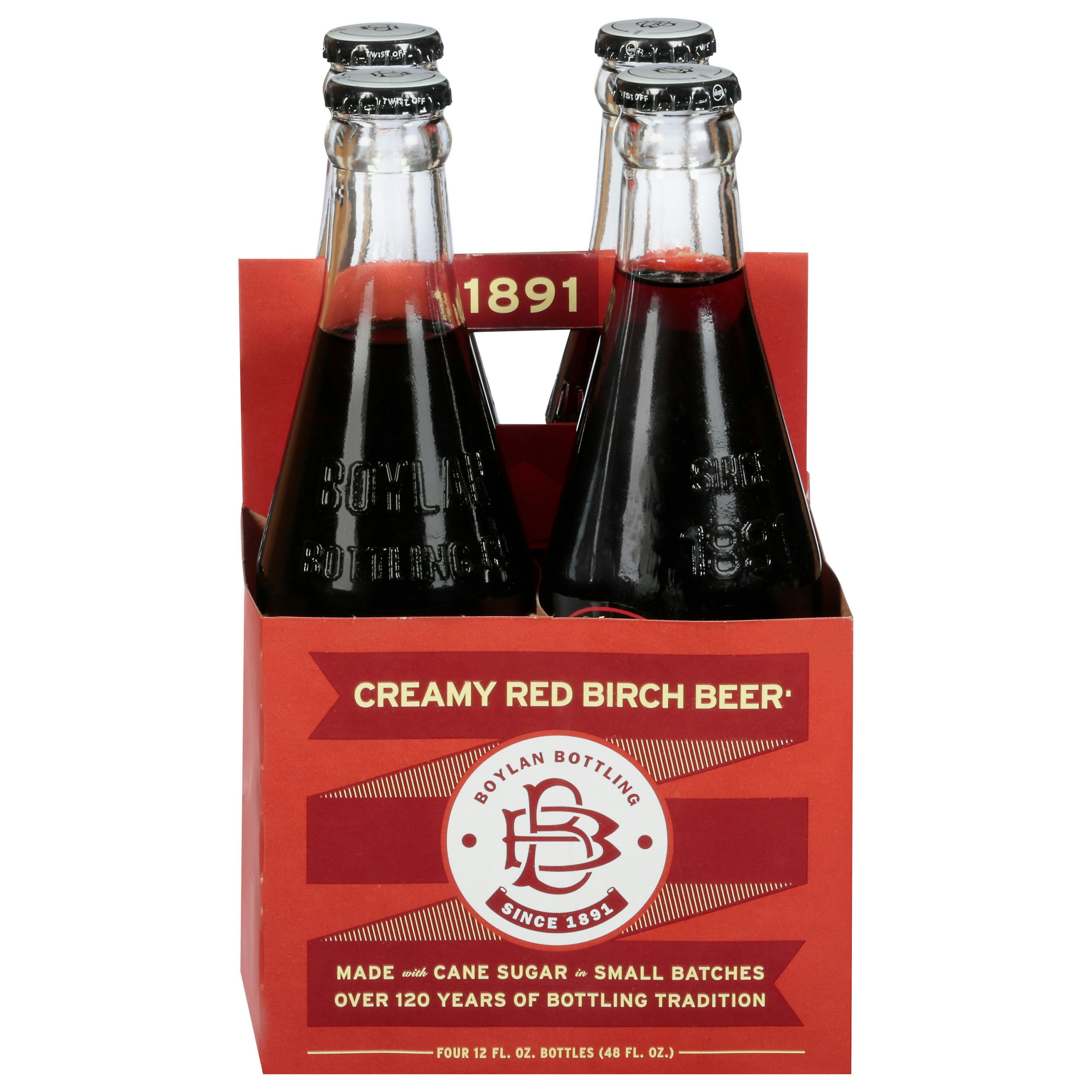 Boylan Creamy Red Birch Beer Soda 48 fl oz (4 Pack, Pack of 6 ...