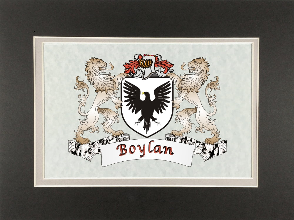 Boylan Irish Coat of Arms Print - Frameable 9" x 12" - Walmart.com