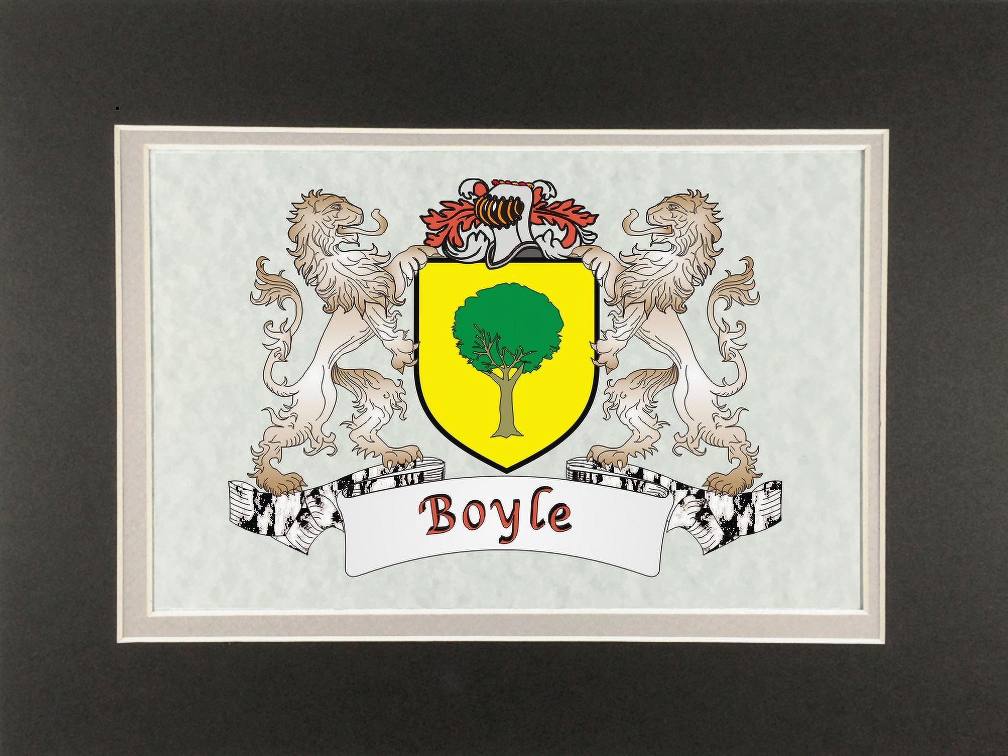 Boyle Irish Coat of Arms Print - Frameable 9" x 12" - Walmart.com