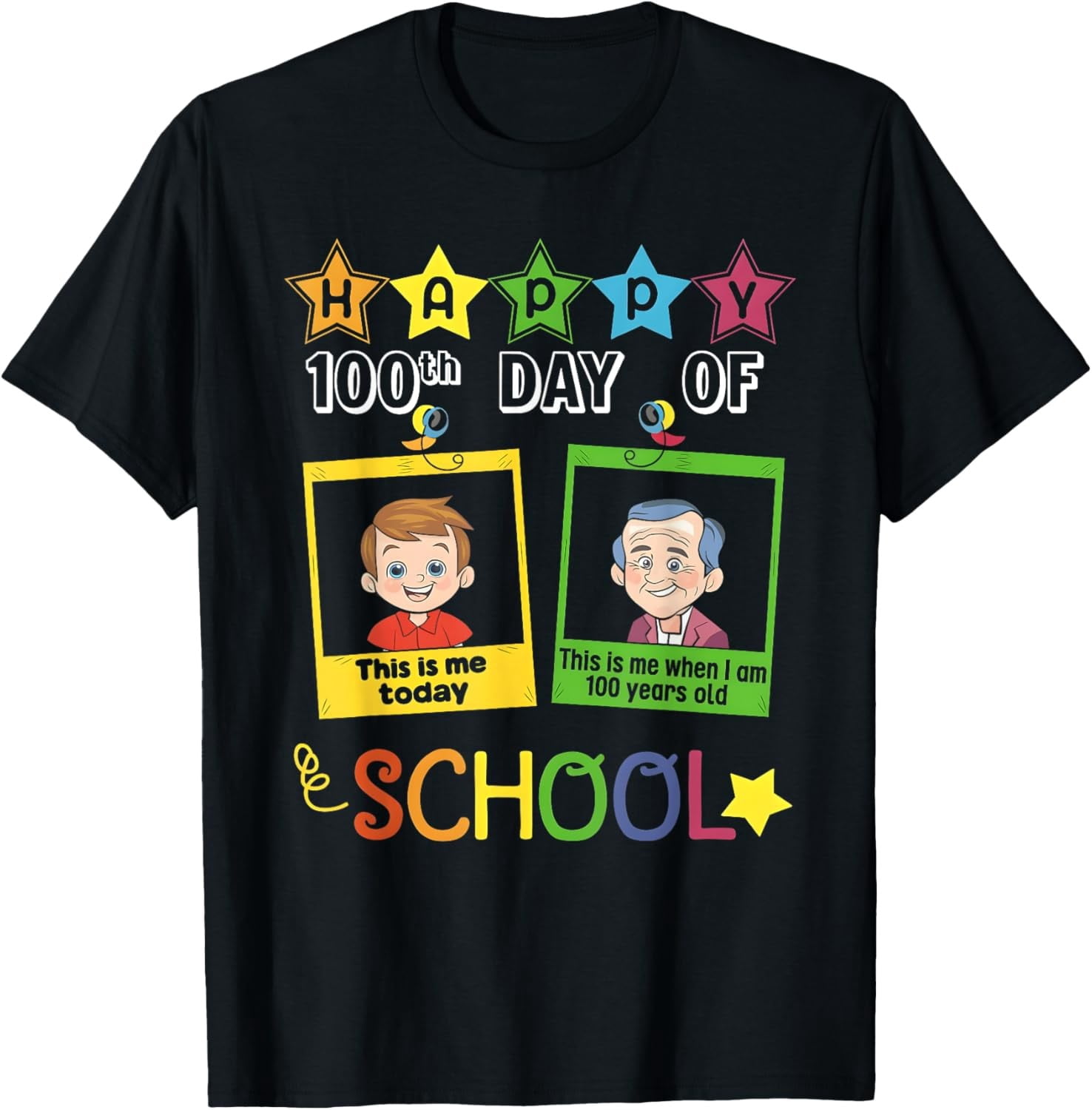 Boys 100 days of school when i am 100 years old gifts T-Shirt - Walmart.com