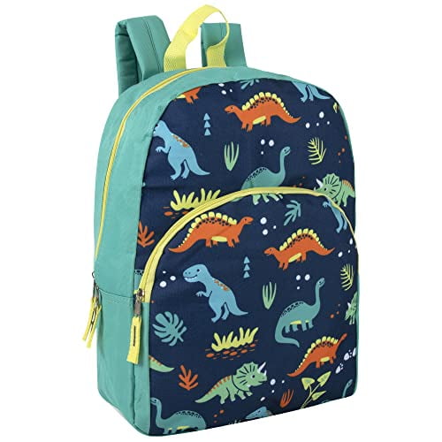 Boys 15"L Playful Printed Backpack with Padded Shoulder Straps and ...