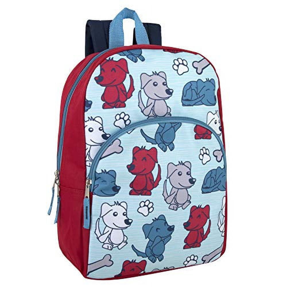 Boys 15"L Playful Printed Backpack with Padded Shoulder Straps and ...