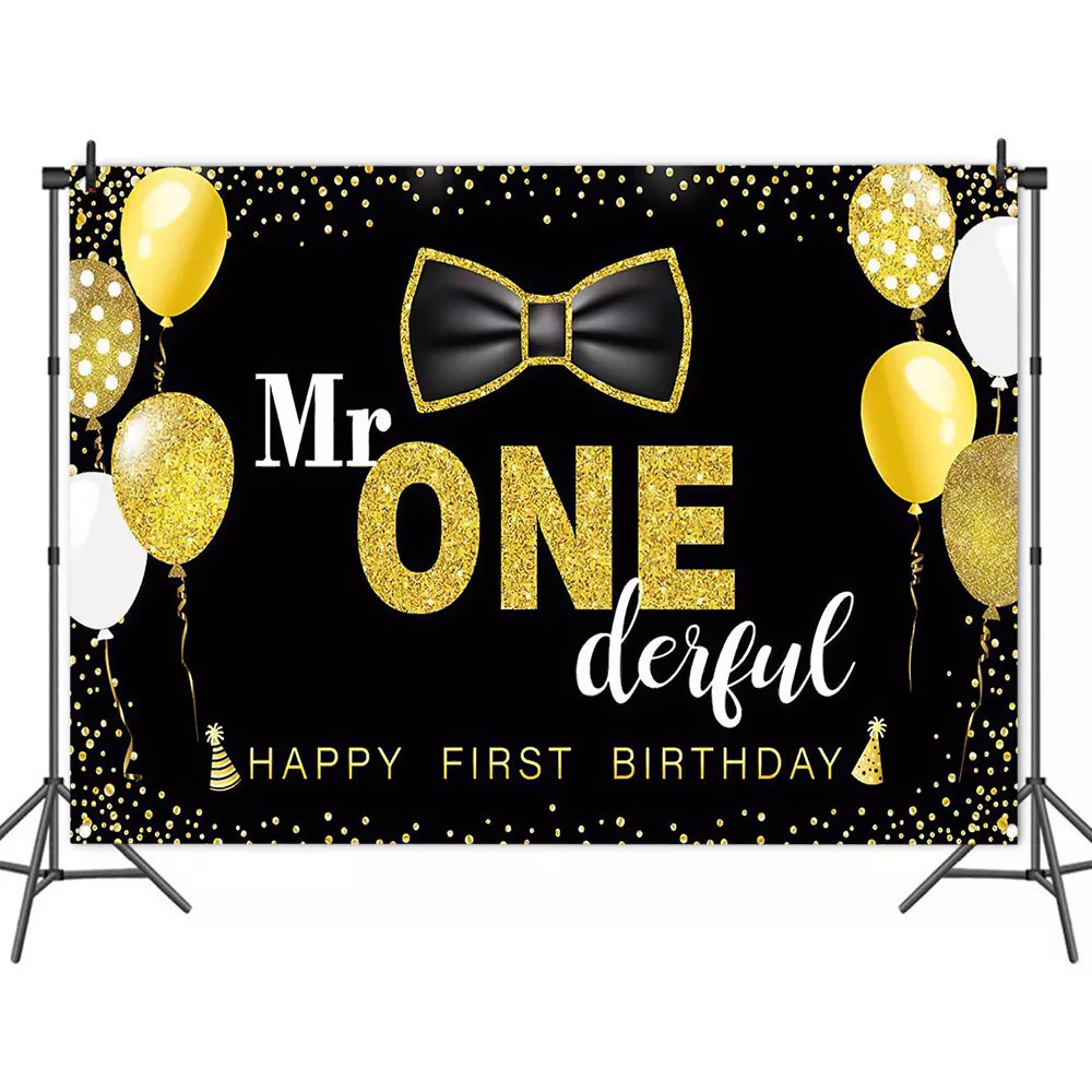 Boys 1st Birthday Decoration Mr. Onederful Birthday Party Supplies Boy ...