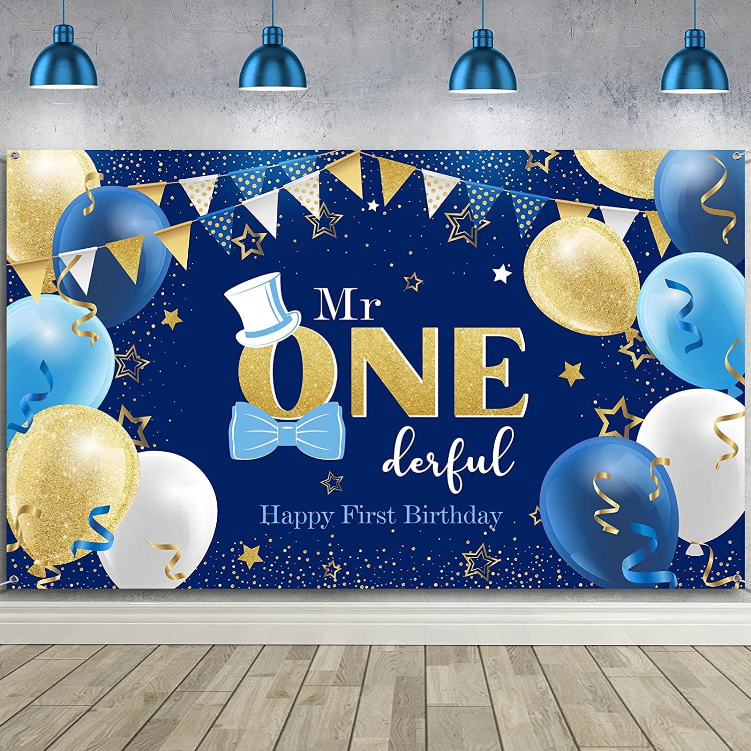 Boys 1st Birthday Decoration Mr Onederful Birthday Party Supplies Boy ...