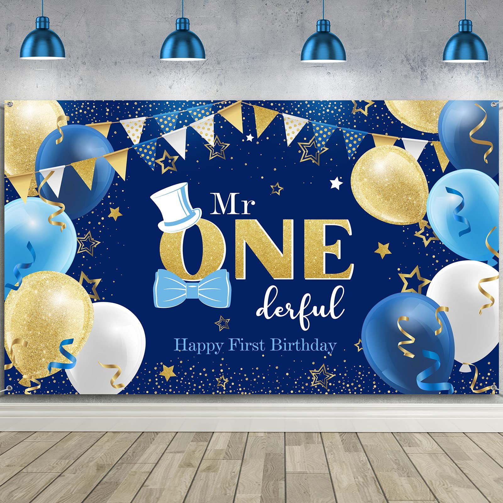 Boys 1st Birthday Decoration Mr. Onederful Birthday Party Supplies Boy ...