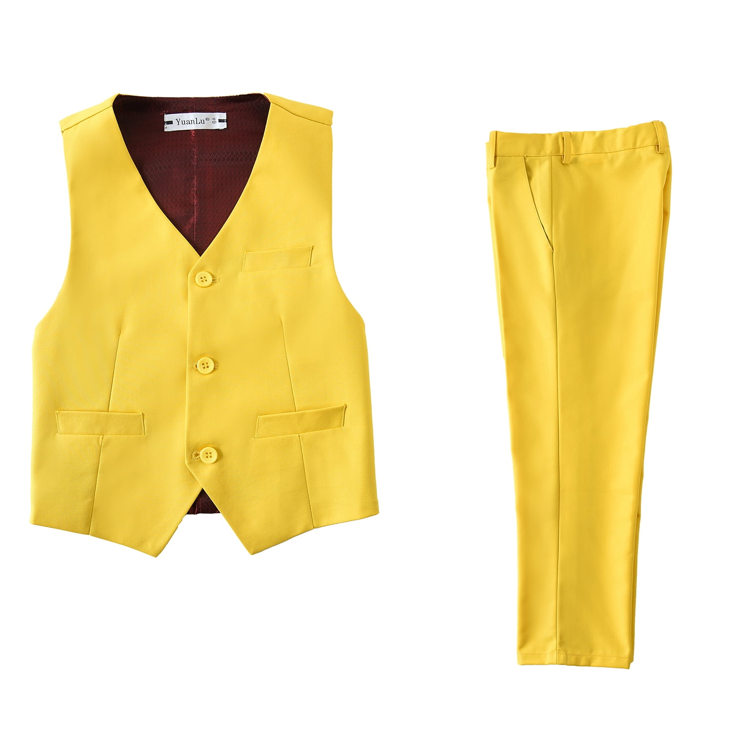 Boys 2-Piece Formal Wear Set Suit Vest Pants Wedding Pageboy Coming of ...