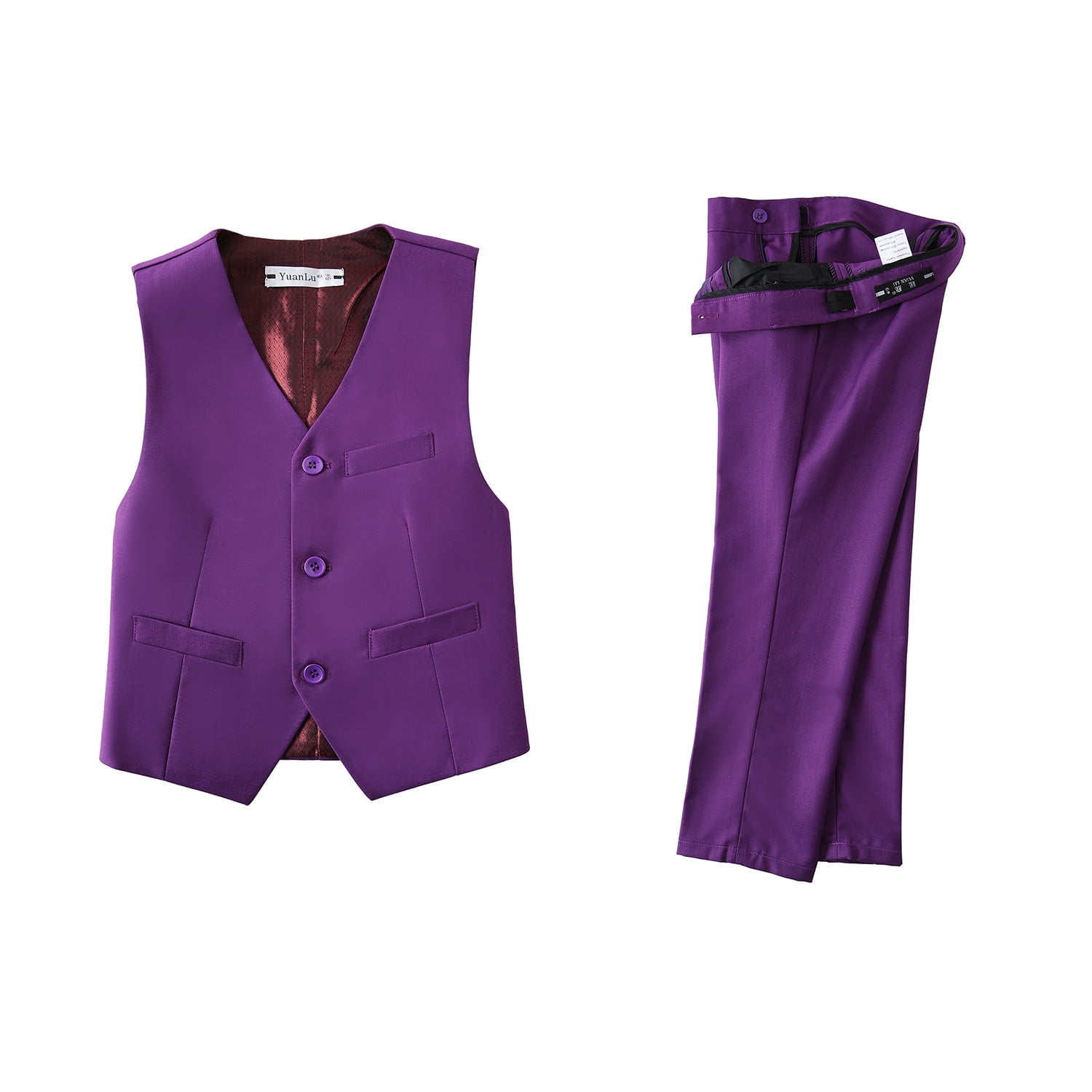 Boys 2-Piece Formal Wear Set Suit Vest Pants Wedding Pageboy Coming of ...