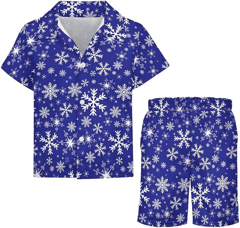 Boys 2 Piece Outfits Hawaiian Button Down Shirts and Shorts Sets ...