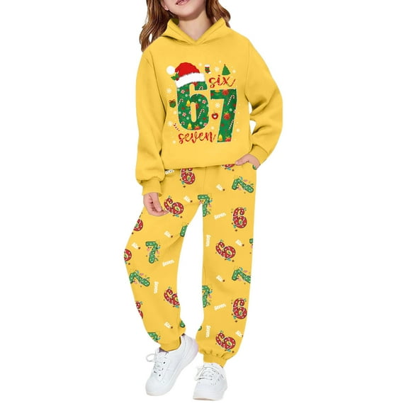 Boys 2 Piece Outfits Kids Hoodies Boys Graphic Print Hooded and Pants ...