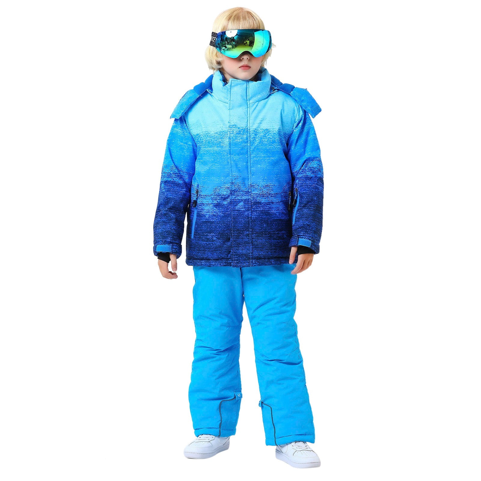Boys 2 Piece Outfits Sets Kids Baby Long Sleeve Crew Neck Ski Suit ...