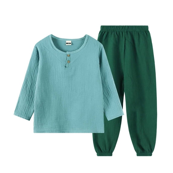 Boys 2 piece Tracksuit Athletic Sweatsuits Sets Crew Neck Long Sleeve ...