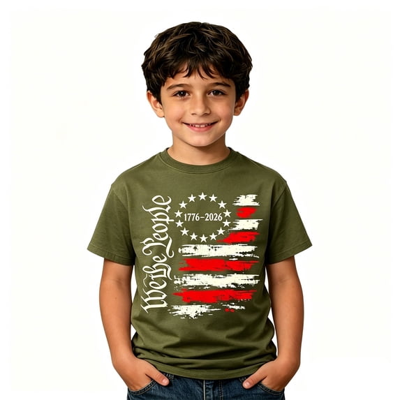 Boys 250 Anniversary USA Shirt 4th of July Flag Tees 1776-2026 250th ...