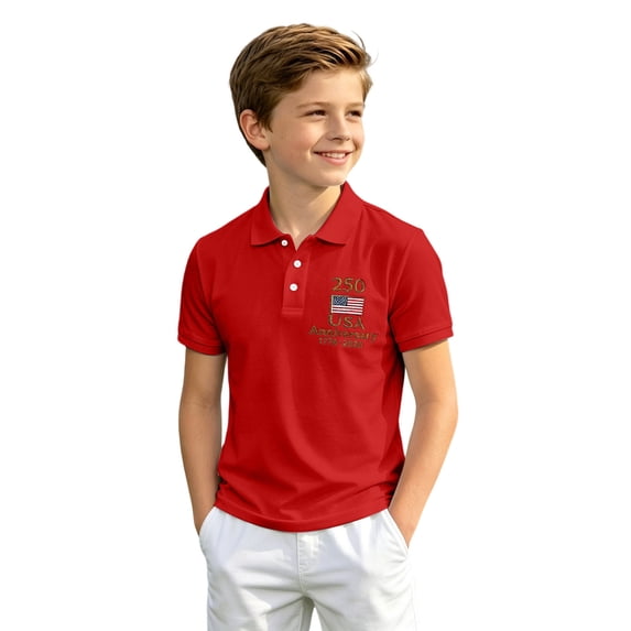 Boys 250 Anniversary USA Shirt Vintage 250 Years America Shirt Short ...