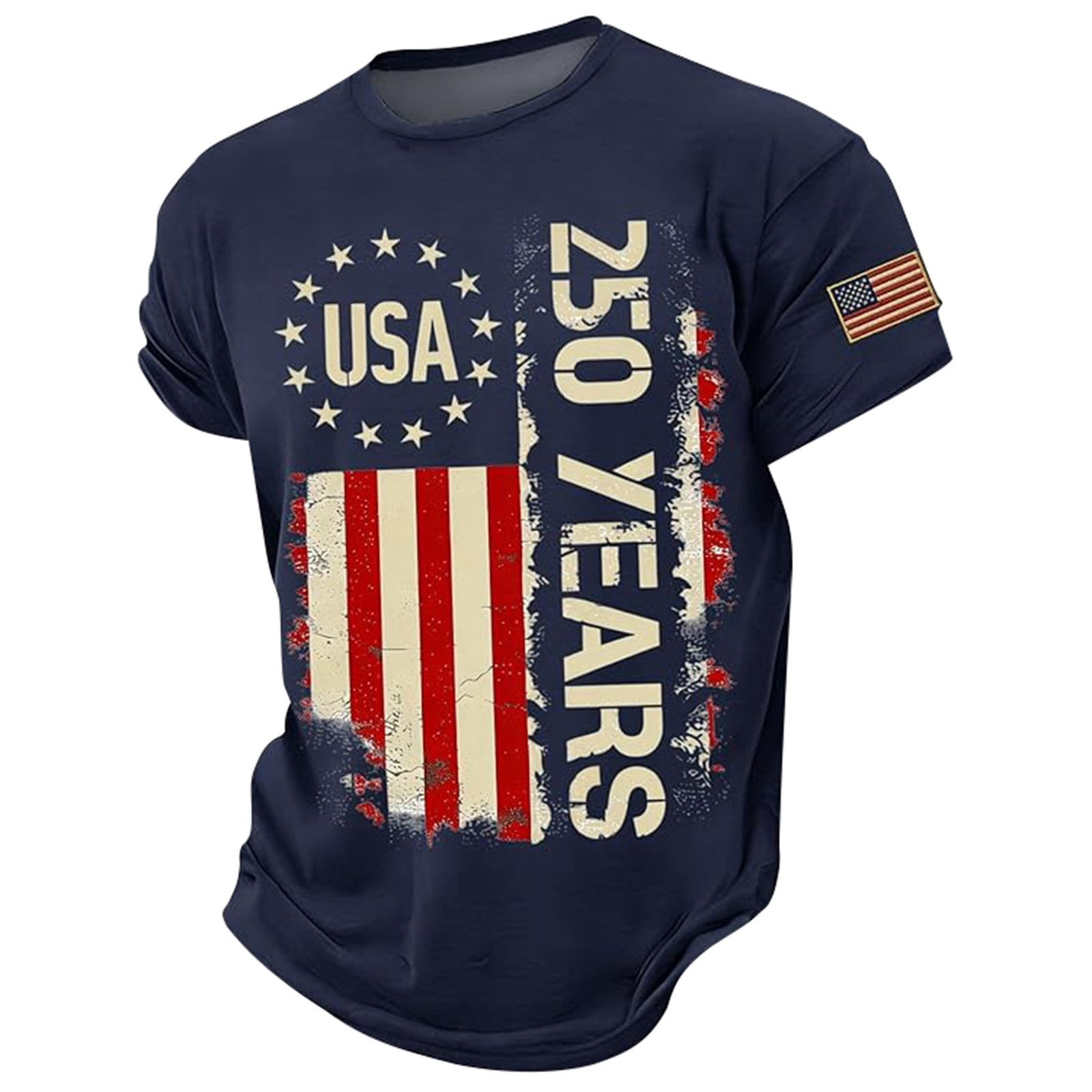 Boys 250th Anniversary Graphic T Shirt Comfortable Casual Printed Tee ...