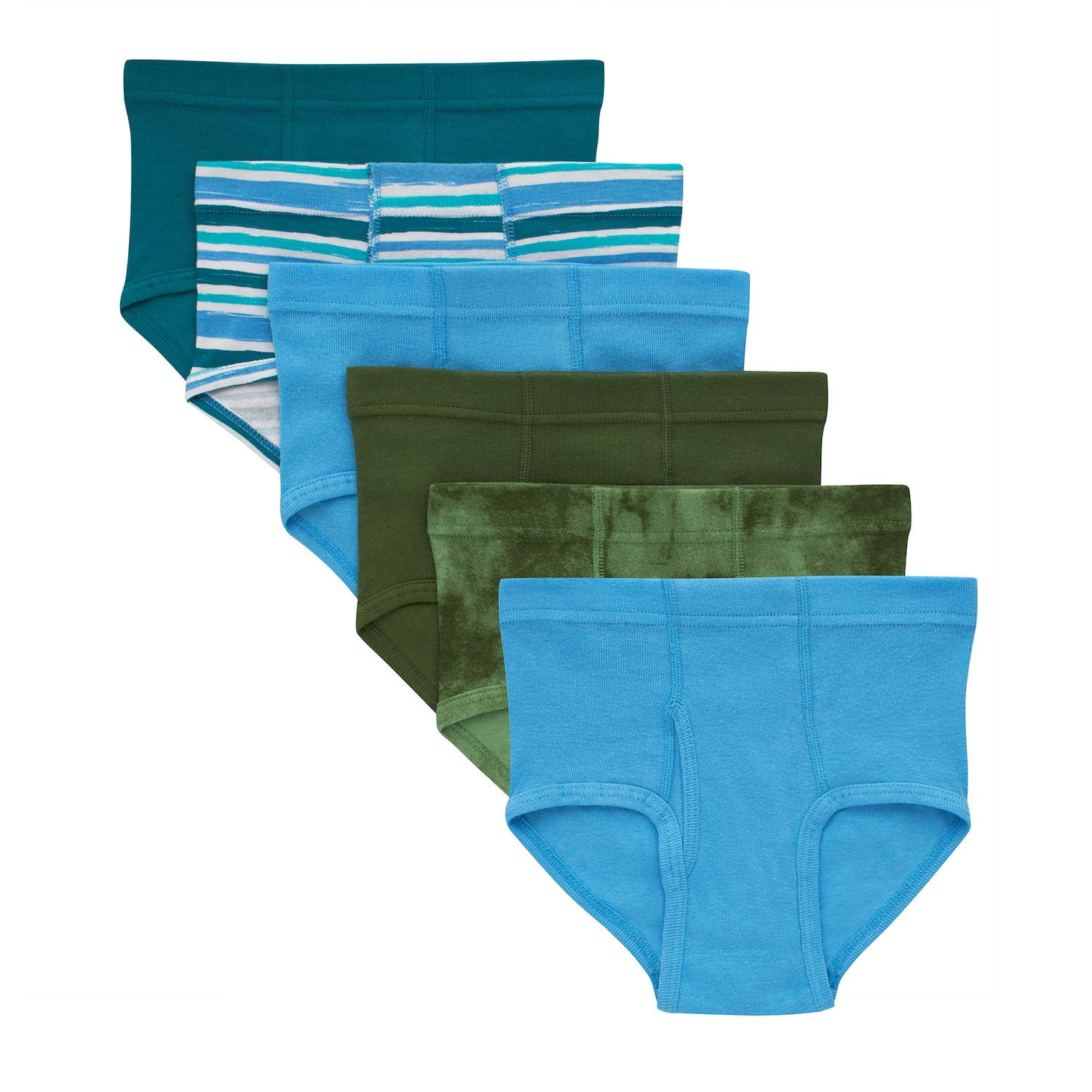 Boys 4-20 Hanes Ultimate® 6-Pack Pure Comfort Brief Underwear Set Color ...