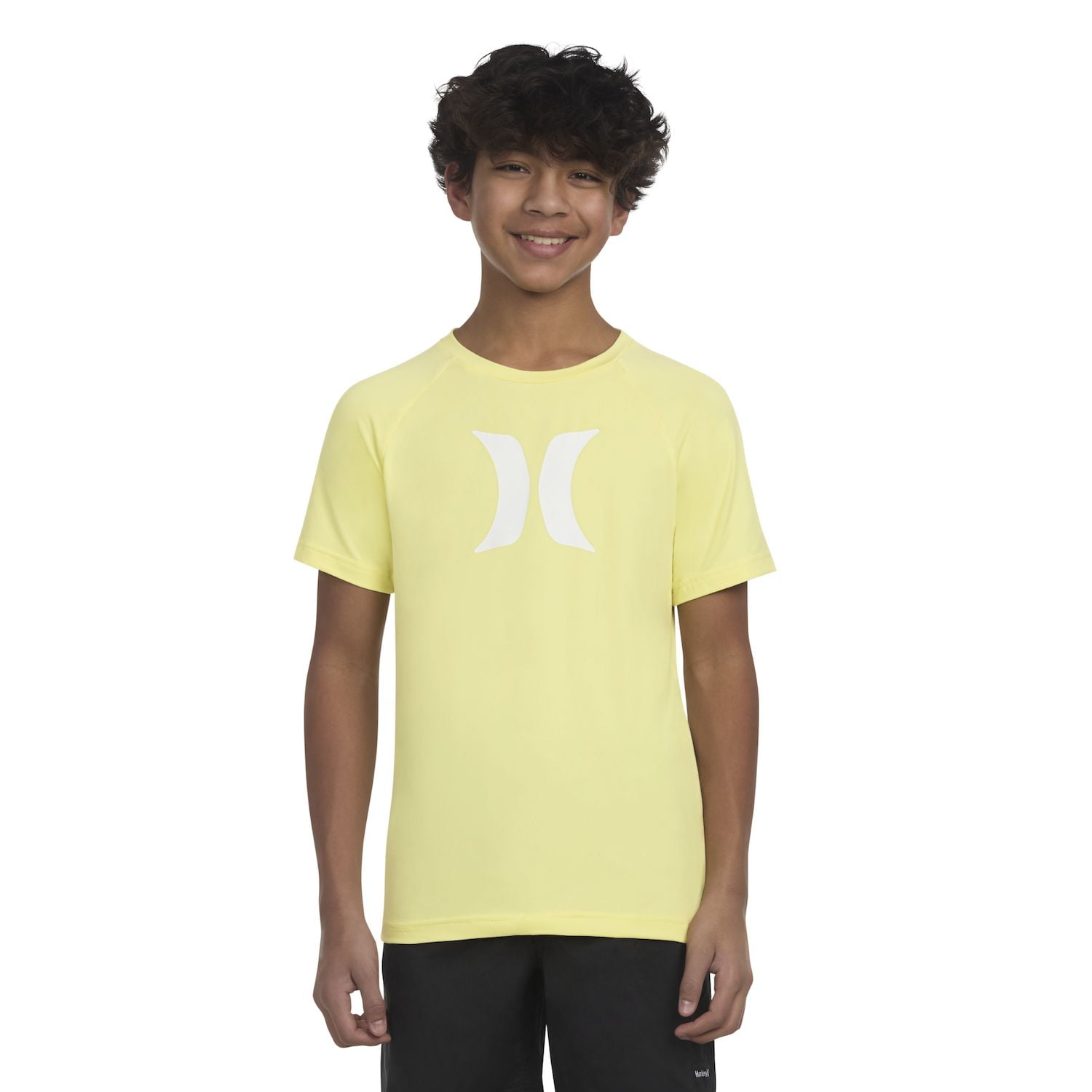 Boys 4-20 Hurley Icon H20-Dri UPF 50 Top Color: Light Yellow Size: 6 ...