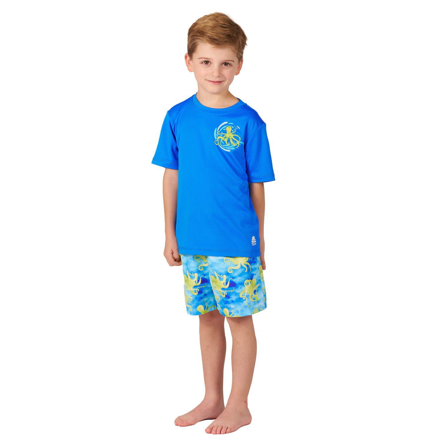 Boys 4-20 ZeroXposur Marine Sun Top & Swim Trunks Set Color: Ocean Size ...