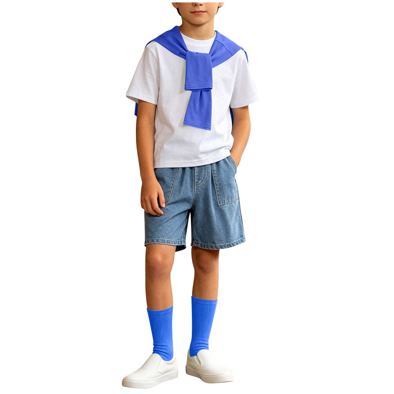 Boys 4 Piece Back to School Performance Outfit Set 3-16 Years, Short ...