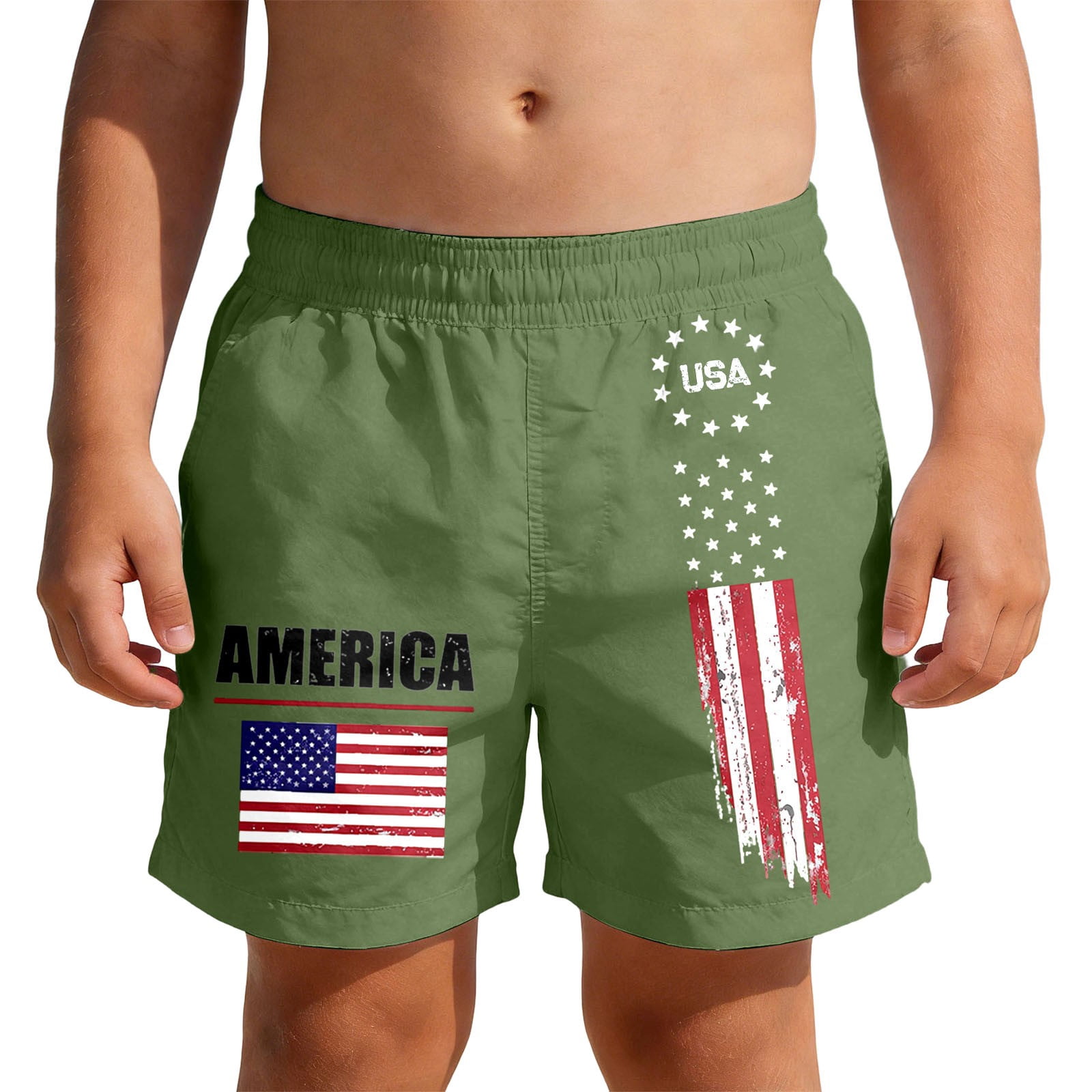 Boys 4th of July Graphic Shorts Patriotic Independence Day Beach Shorts ...