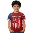 Boys 4th of July Graphic Tops Patriotic 250th Anniversary T Shirt ...