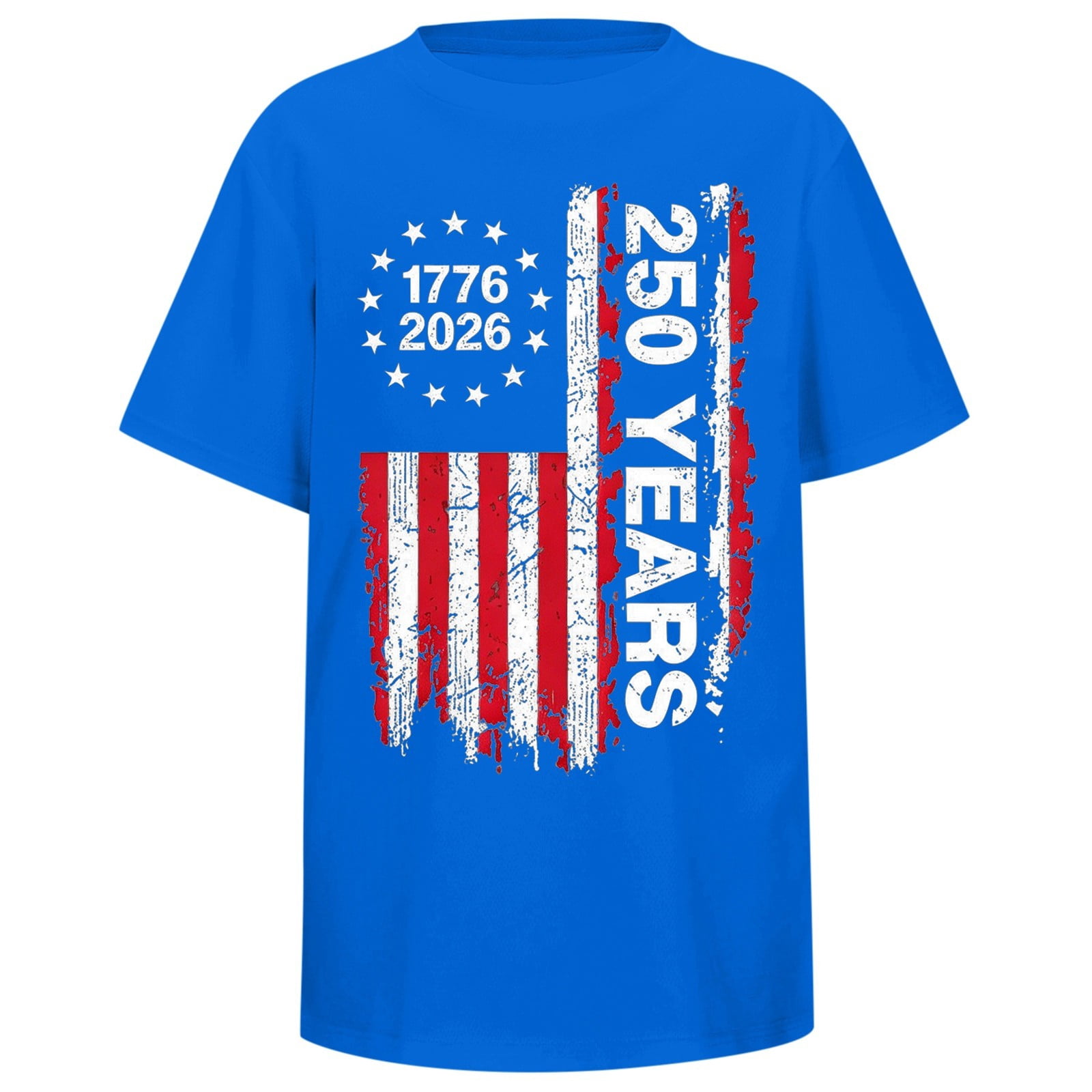 Boys 4th of July Shirts for Kids, 1776-2026 Independence Day Distressed ...