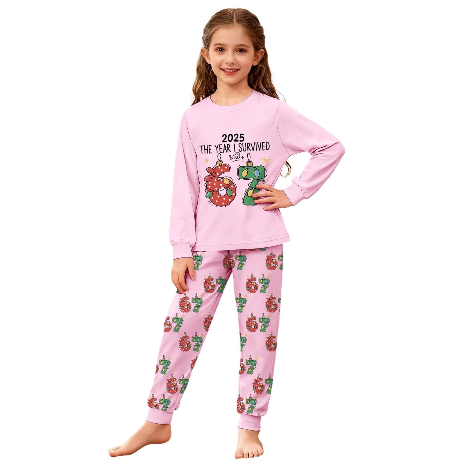 Boys 6 7 Meme 2025 The Year I Survived Outfits Holiday 2 Piece Funny ...