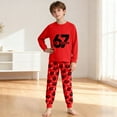 Boys "67" All-Over Print Pajama Set – Cozy Soft Nightwear for Bedtime ...