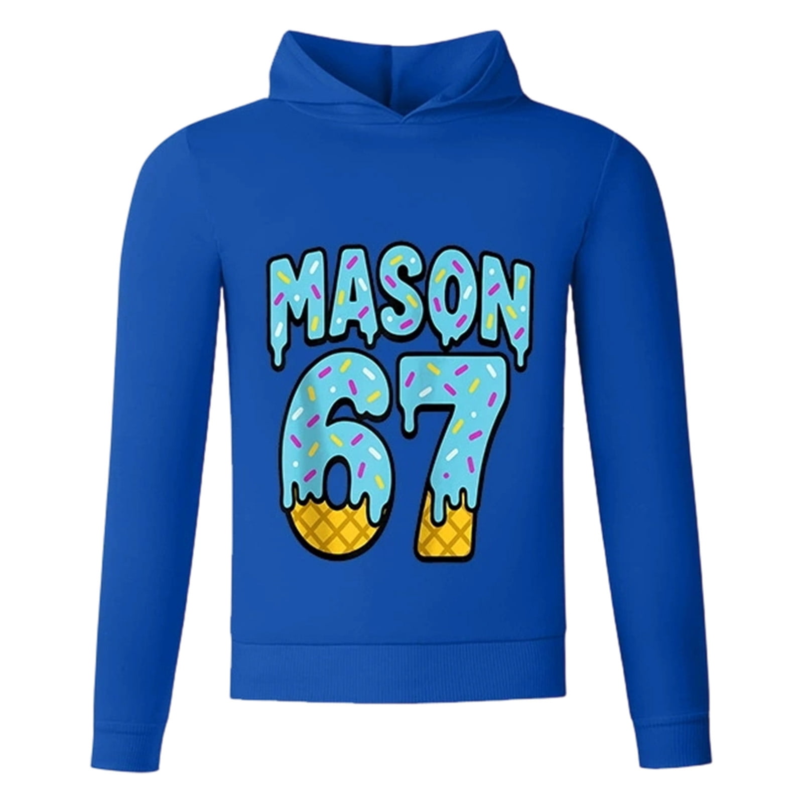 Boys 67 Meme Hoodie Casual Ultra-Soft 6 7 Hooded Sweatshirts Valentines ...