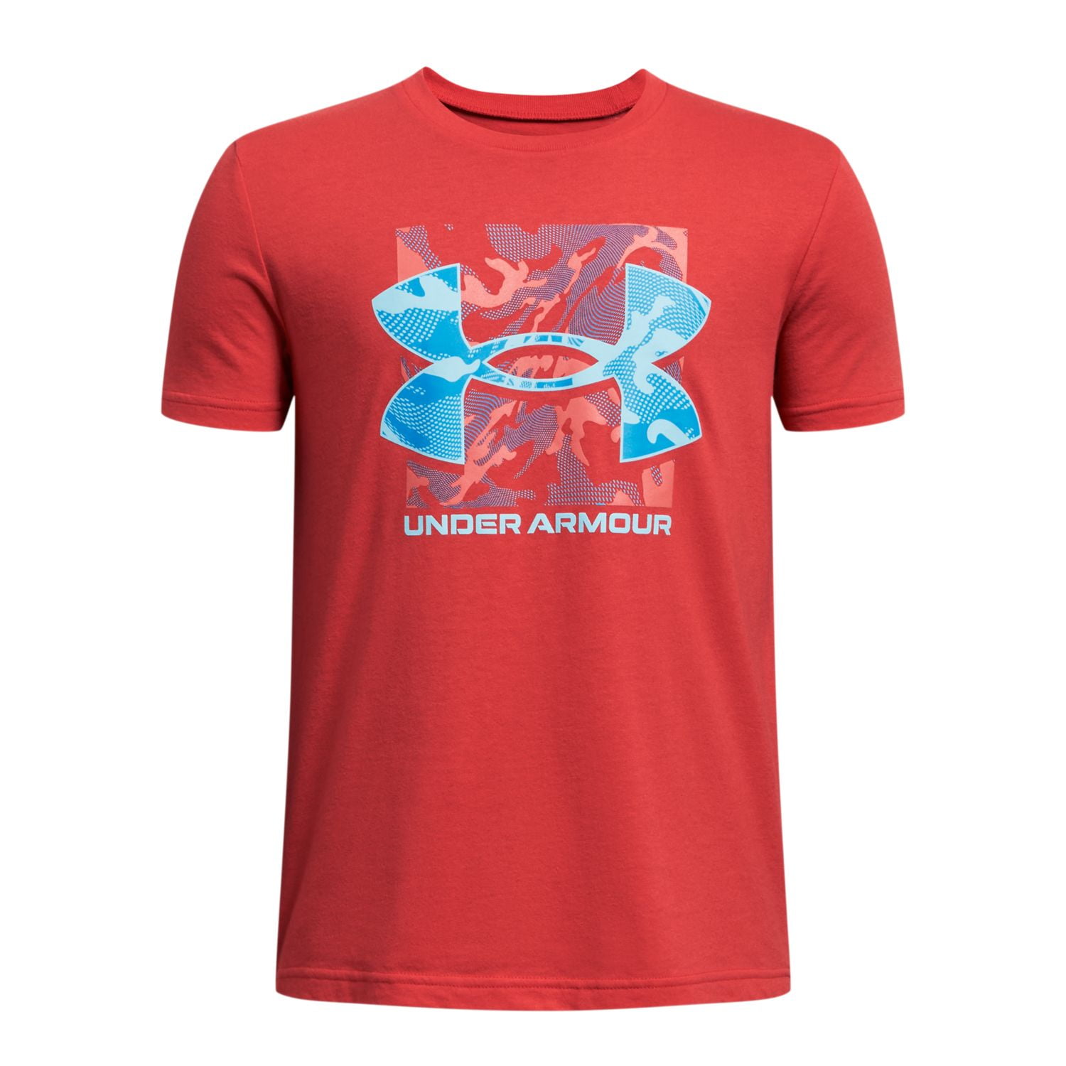 Boys 8-20 Under Armour Box Logo Camo Tee Color: Red Size: SMALL ...