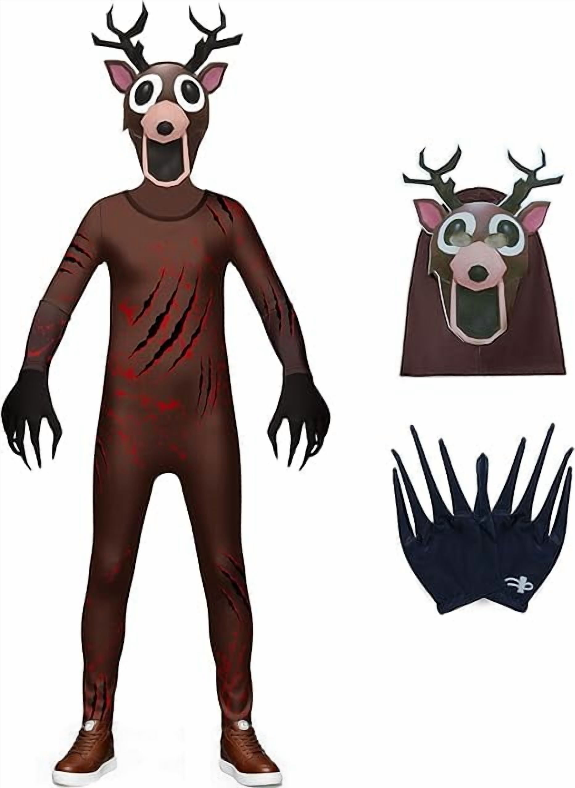 Boys 99-Nights in The Forest Costume Kids 99Nights Deer Monster Horror ...